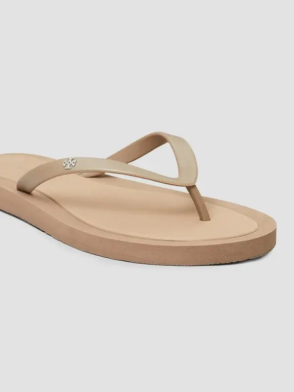 Tory Burch Kira Logo Flip-flops - Tan