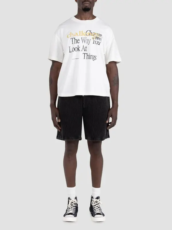 HONOR THE GIFT Textured Cotton Denim Bermuda Shorts