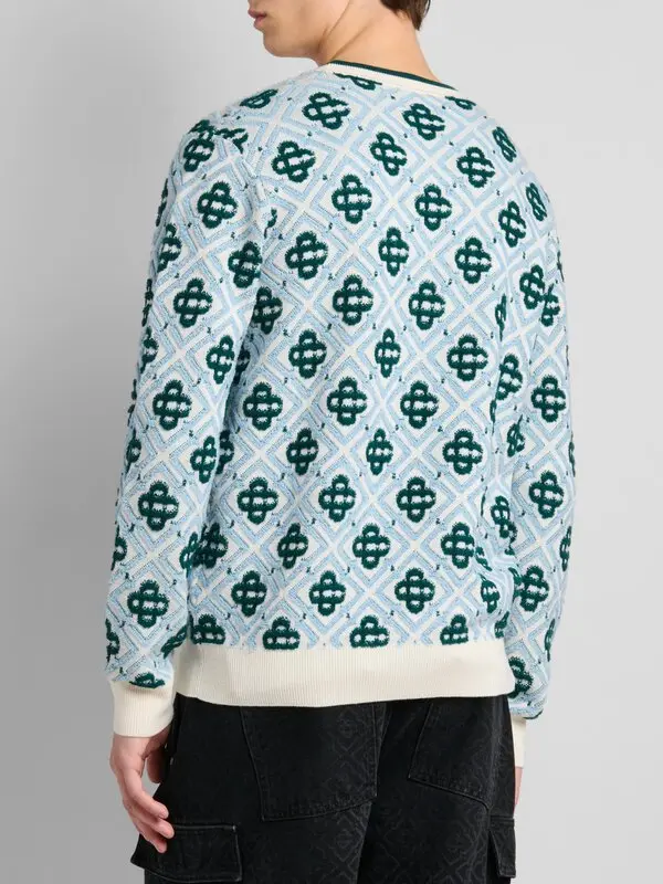 Casablanca Monogram Wool Crewneck Sweater