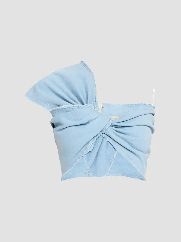 JBQ Sol One-shoulder Neckline Cotton Top