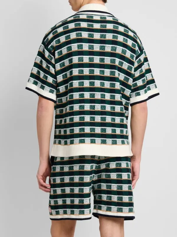 Casablanca Mosaic Cotton Knit Shirt - Multi