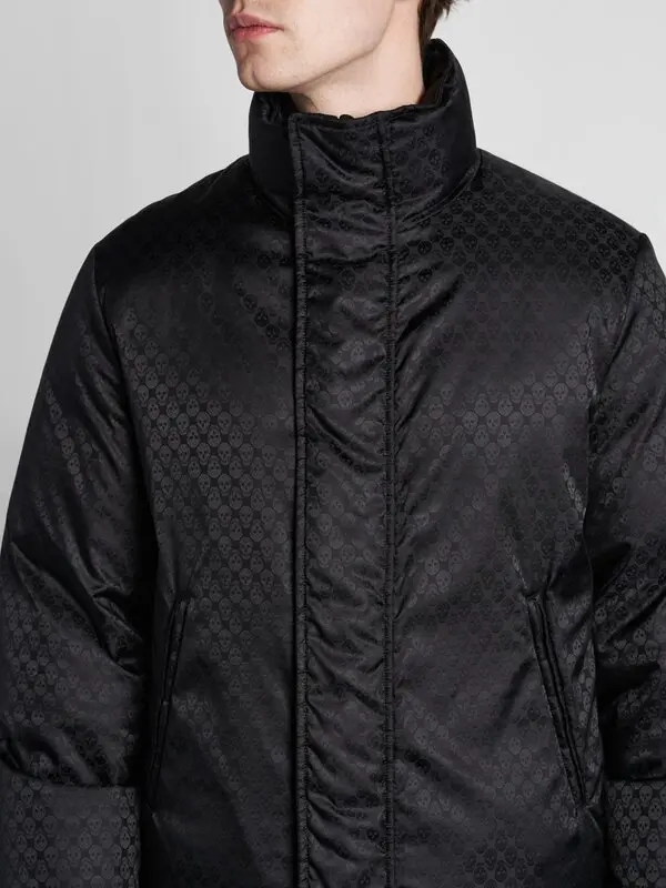 Alexander McQueen Skull Jacquard Nylon Coat