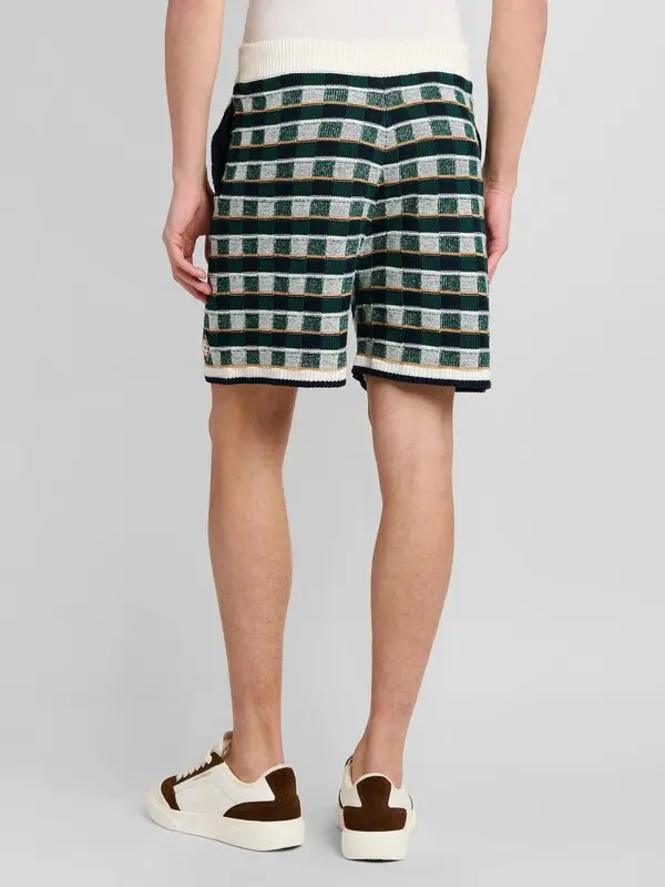 Casablanca Mosaic Cotton Knit Shorts