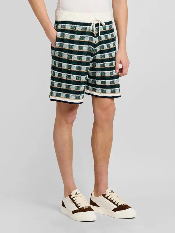 Casablanca Mosaic Cotton Knit Shorts