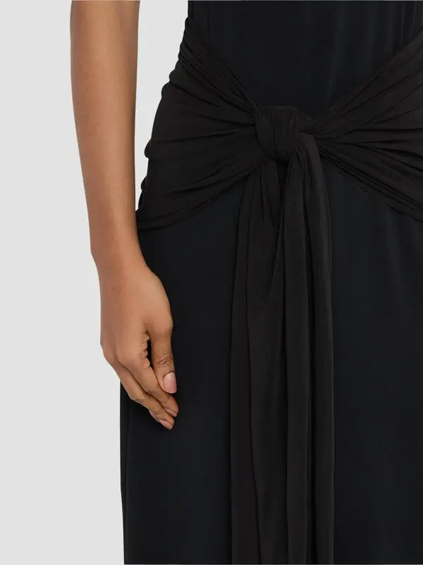 JBQ Rory Jersey Tie-front Midi-dress