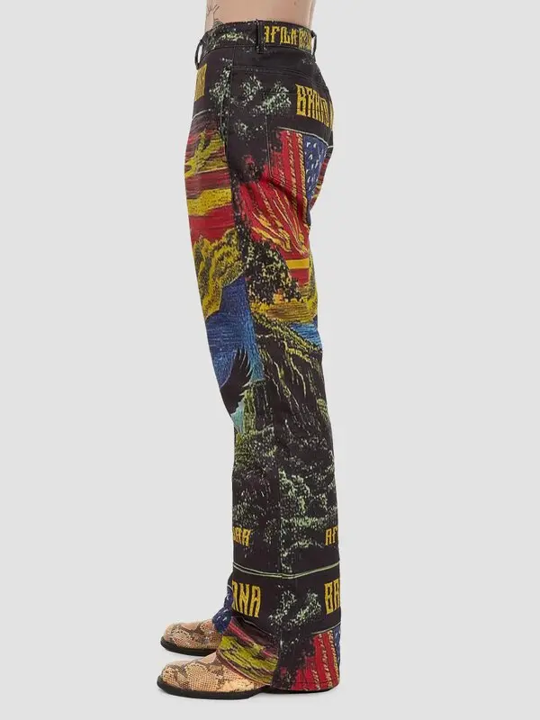 WHO DECIDES WAR Film Cotton Trousers