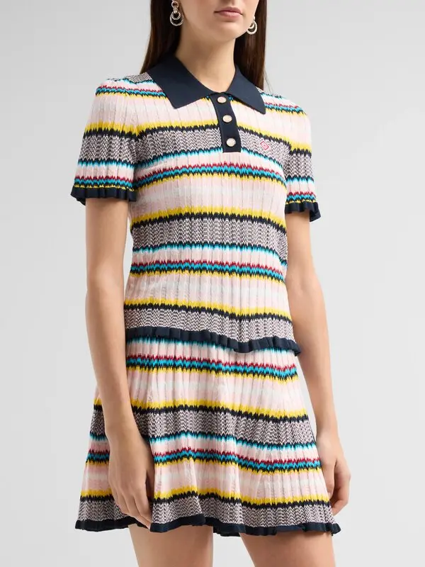 Casablanca Chevron Polo Shirt