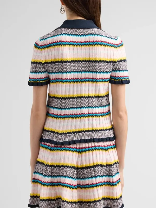 Casablanca Chevron Polo Shirt