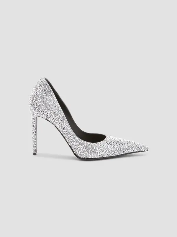Alexander McQueen Skull 105mm Rhinestone Pumps