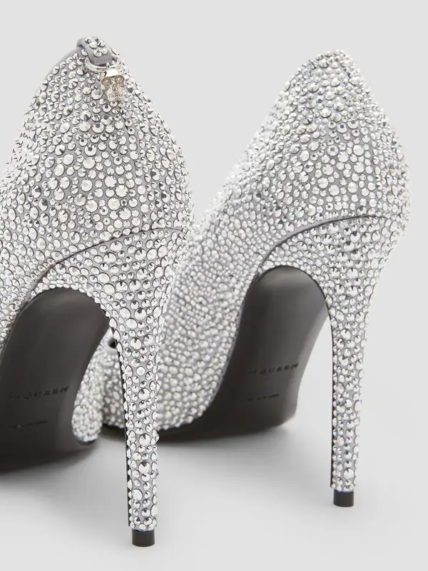 Alexander McQueen Skull 105mm Rhinestone Pumps