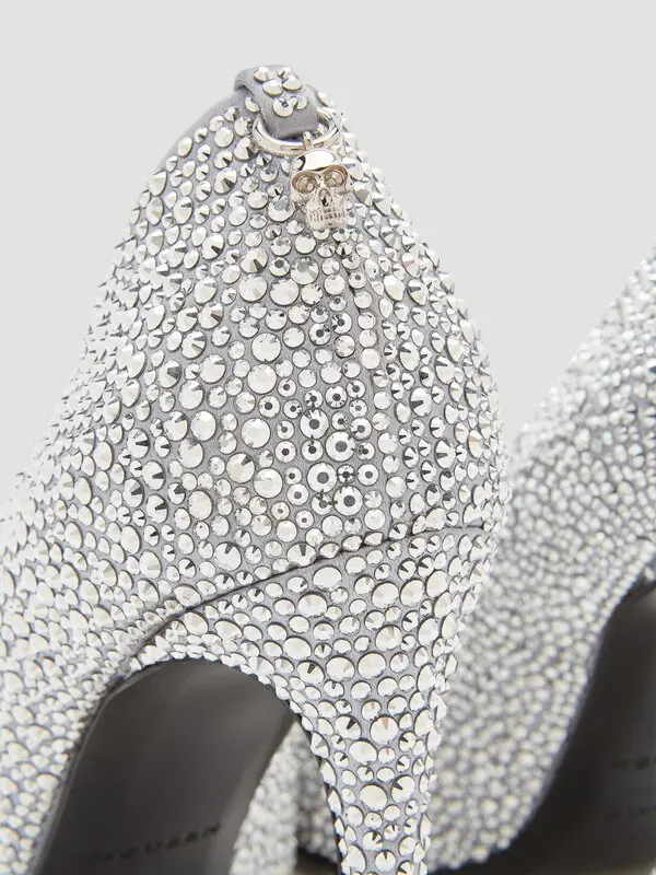 Alexander McQueen Skull 105mm Rhinestone Pumps