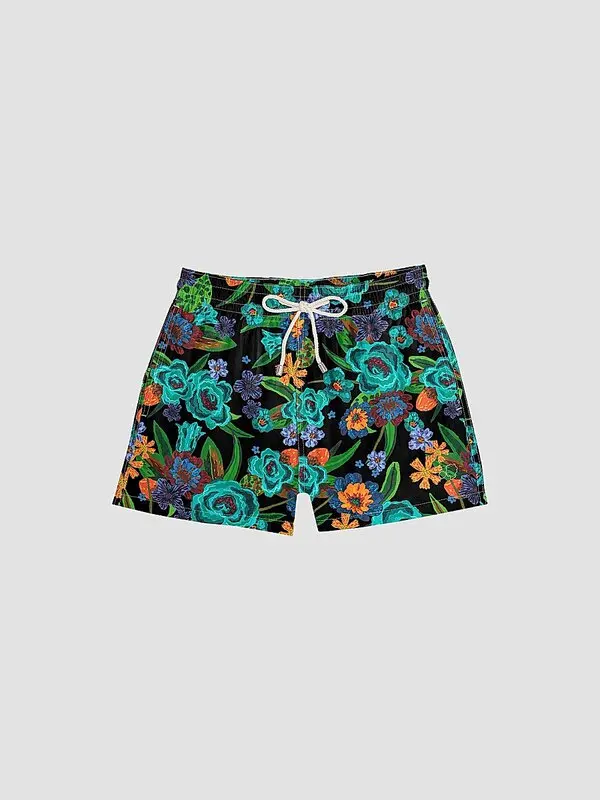 ARRELS BARCELONA Painterly Floral Regular-fit Swim Shorts
