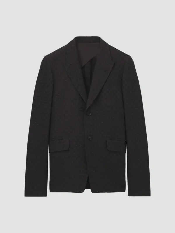 Alexander McQueen Skull Jacquard Single-breasted Jacket - Brown