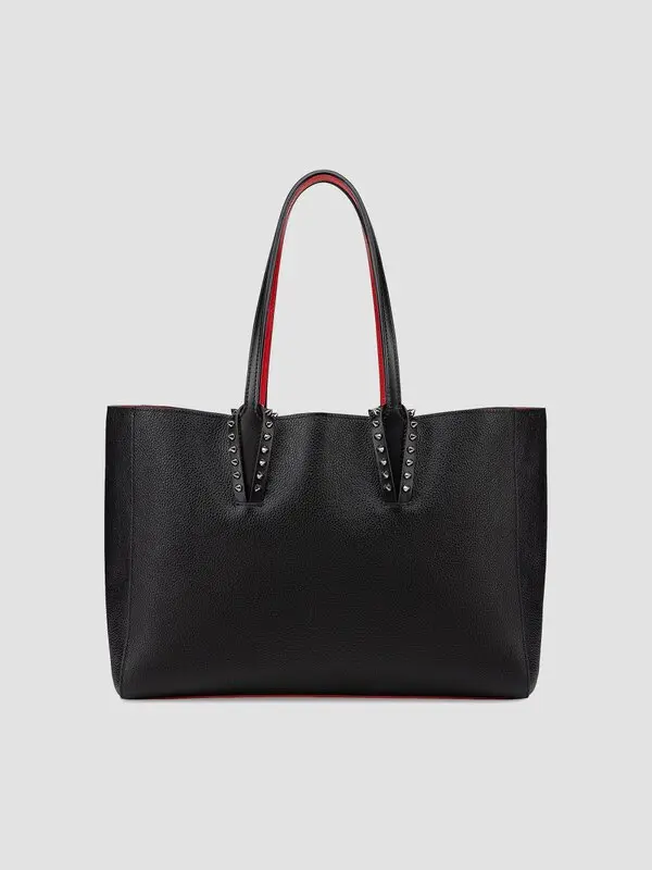 CHRISTIAN LOUBOUTIN Cabata Leather Tote Bag - Black
