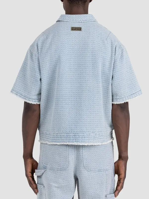 HONOR THE GIFT Drop Shoulder Cotton Denim Shirt