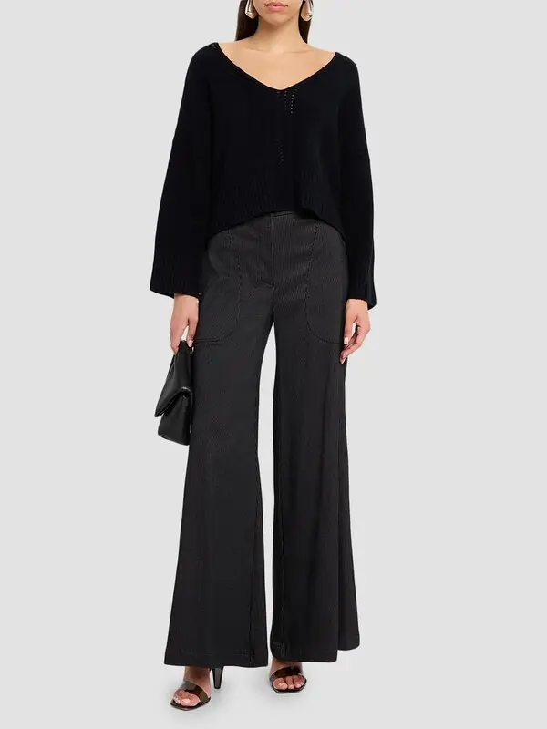 JBQ Oslo Checkered Wide-leg Pants