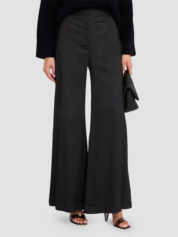 JBQ Oslo Checkered Wide-leg Pants