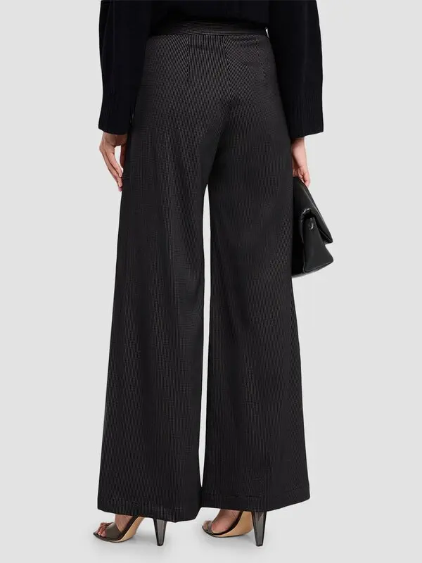 JBQ Oslo Checkered Wide-leg Pants