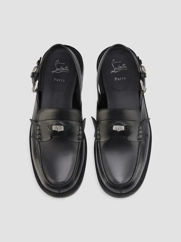CHRISTIAN LOUBOUTIN Asclepius Sling Leather Mules