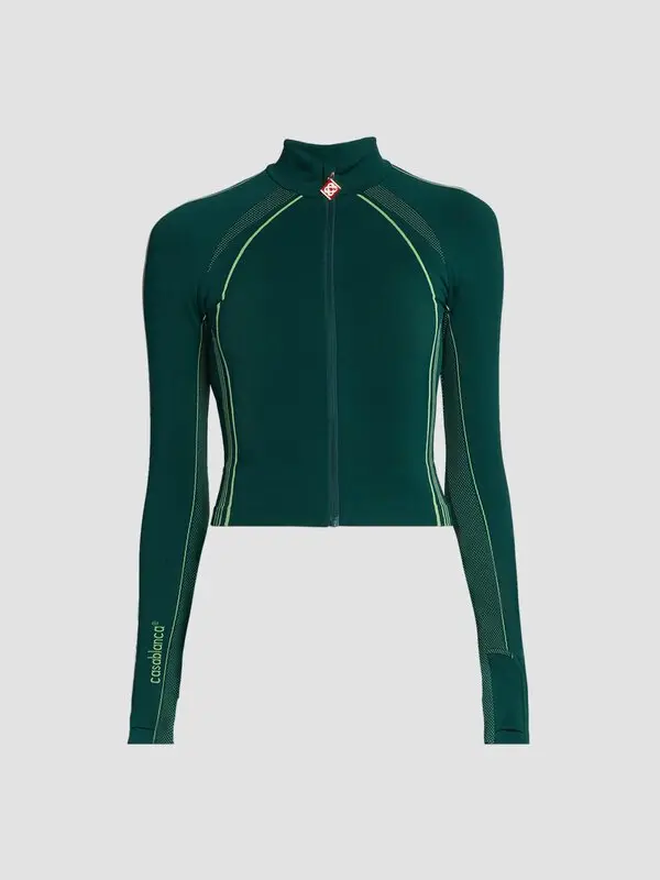 Casablanca Seamless Performance Zip Up Jacket