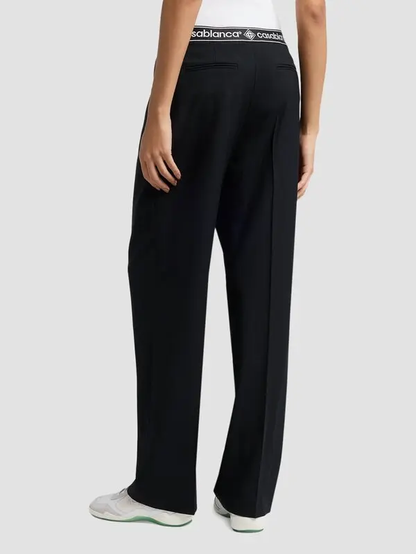 Casablanca Wool Relaxed Trousers