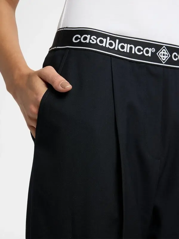 Casablanca Wool Relaxed Trousers