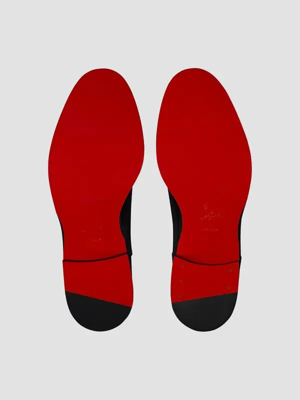 CHRISTIAN LOUBOUTIN Moustachou Leather Derby Shoes