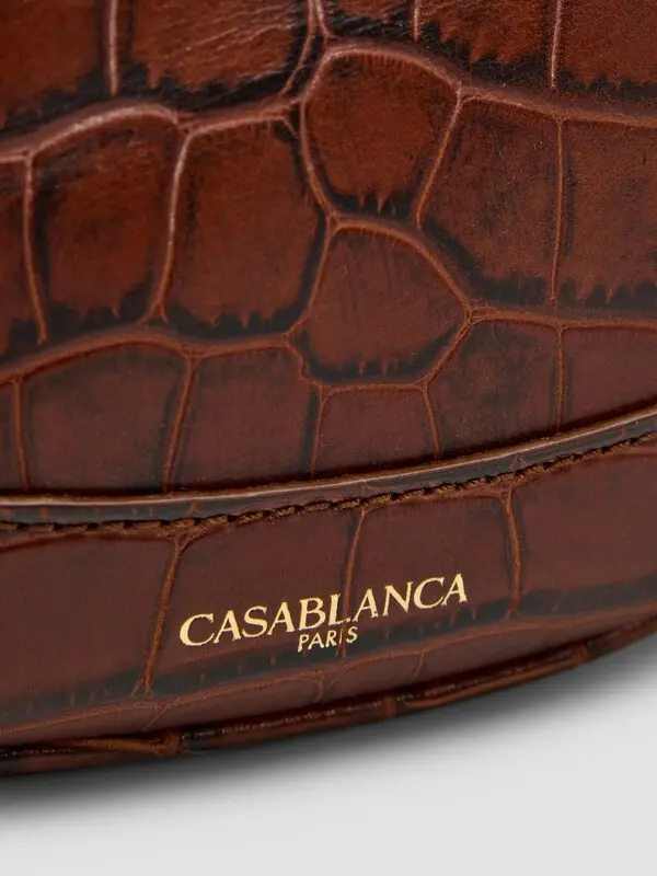 Casablanca Biker Leather Crossbody Bag