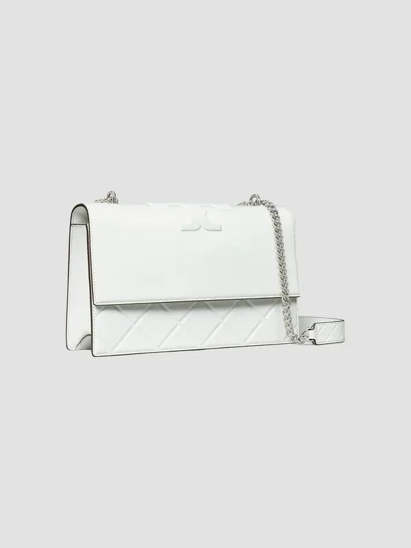 Tory Burch Fleming Convertible Leather Shoulder Bag
