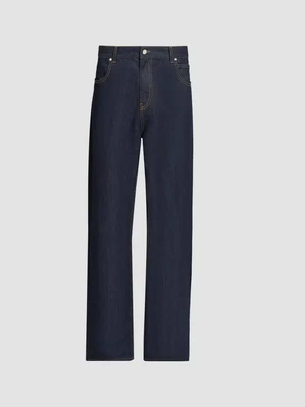 Casablanca Raw Denim Baggy Jeans