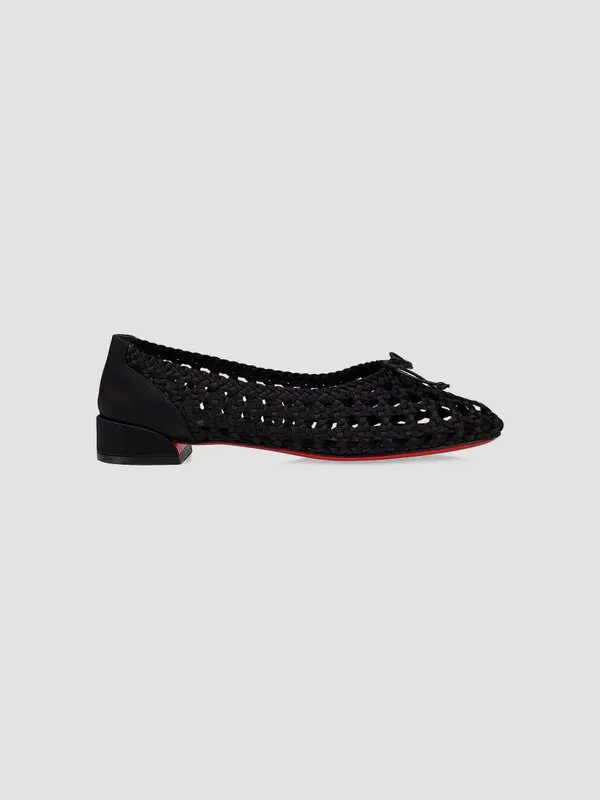CHRISTIAN LOUBOUTIN Sweetie Jane Nandina Ballet Flats - Black