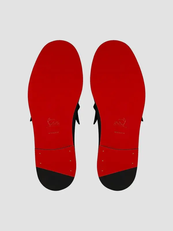 CHRISTIAN LOUBOUTIN The Plato Leather Loafers - Black