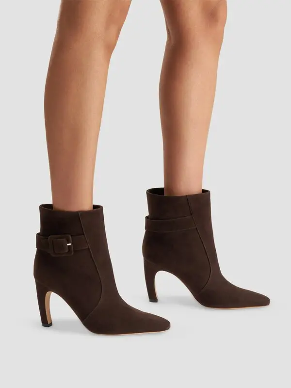 MALONE SOULIERS Rowan 90mm Suede Ankle Boots