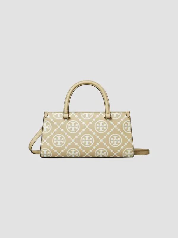 Tory Burch Small T Monogram Embossed Leather Top Handle Bag