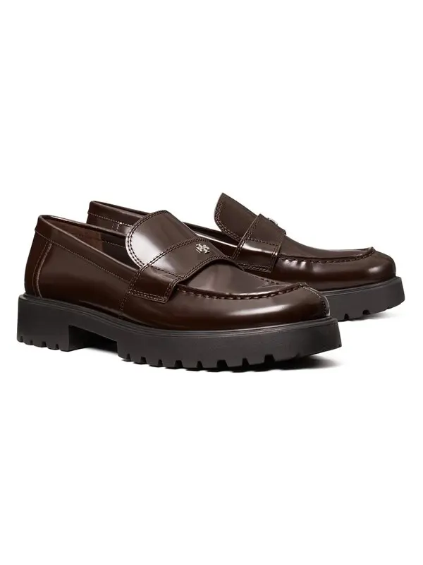 Tory Burch Classic Leather Lug-sole Loafers