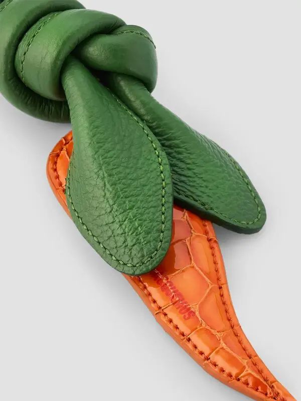 Jacquemus La Carotte Leather Bag Charm