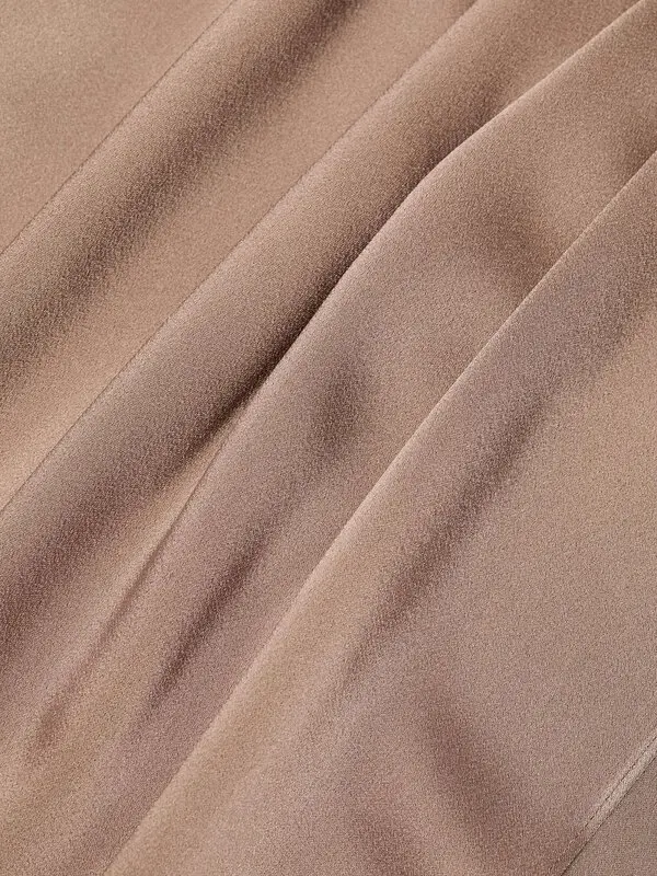 Lapointe Caftan Balloon-sleeve Turtleneck Satin Top - Cinder
