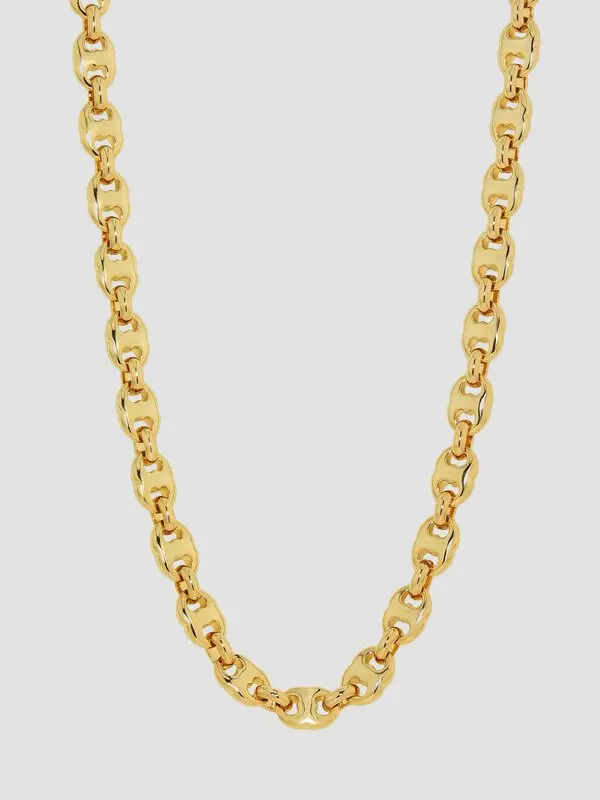 Tory Burch Gemini 18k-gold-plated Chain Necklace - Light Brass