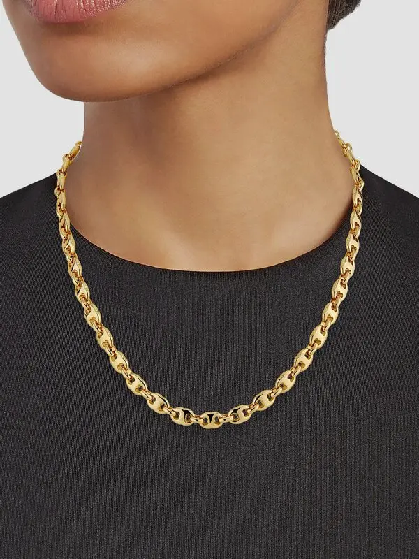 Tory Burch Gemini 18k-gold-plated Chain Necklace