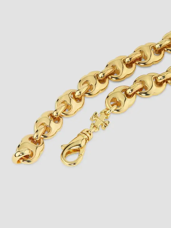 Tory Burch Gemini 18k-gold-plated Chain Necklace