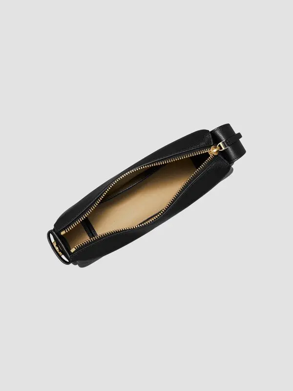 Tory Burch Romy Leather Shoulder Bag - Black