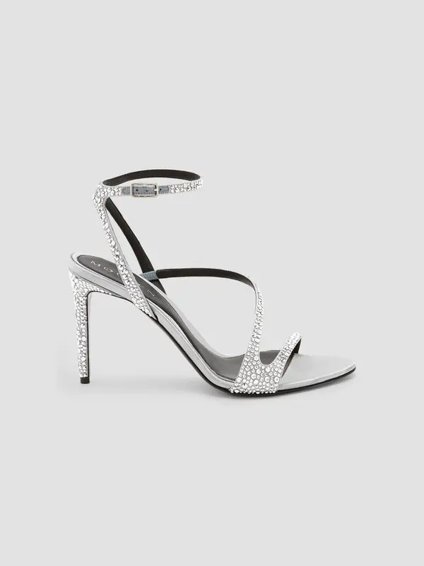 Alexander McQueen Skull 90mm Embellished Strappy Sandals