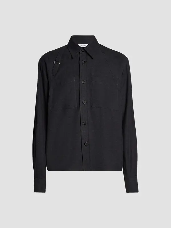 Alexander McQueen Harness Cotton Flannel Shirt