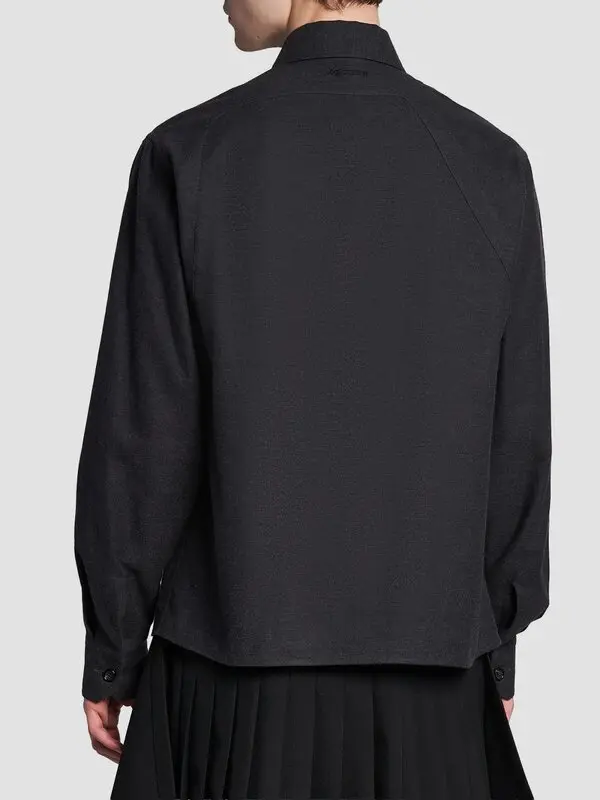 Alexander McQueen Harness Cotton Flannel Shirt