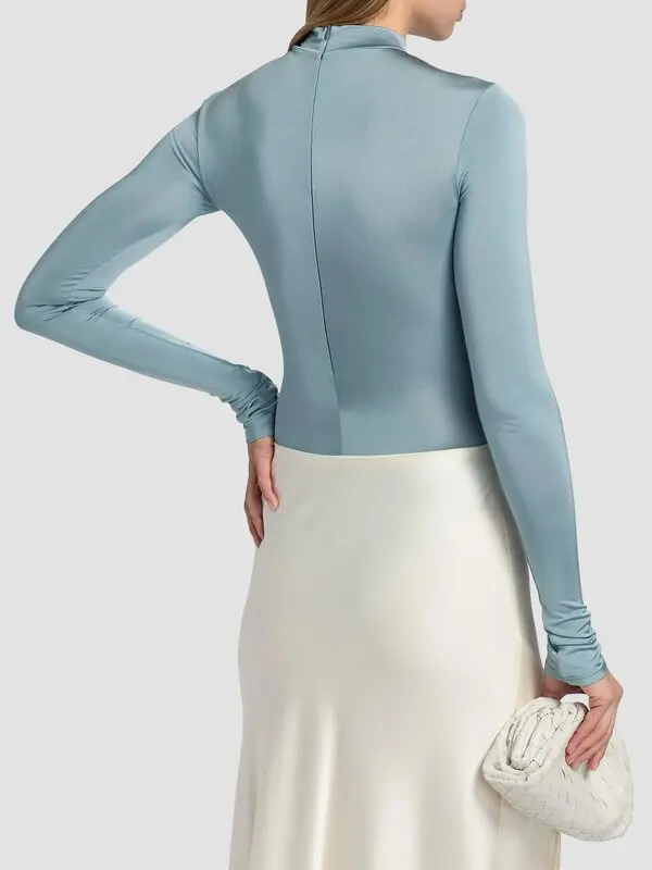 Lapointe Jersey Slim-fit Bodysuit - Light Slate