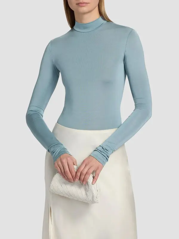 Lapointe Jersey Slim-fit Bodysuit - Light Slate