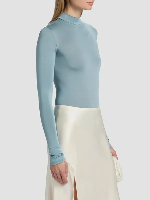 Lapointe Jersey Slim-fit Bodysuit - Light Slate