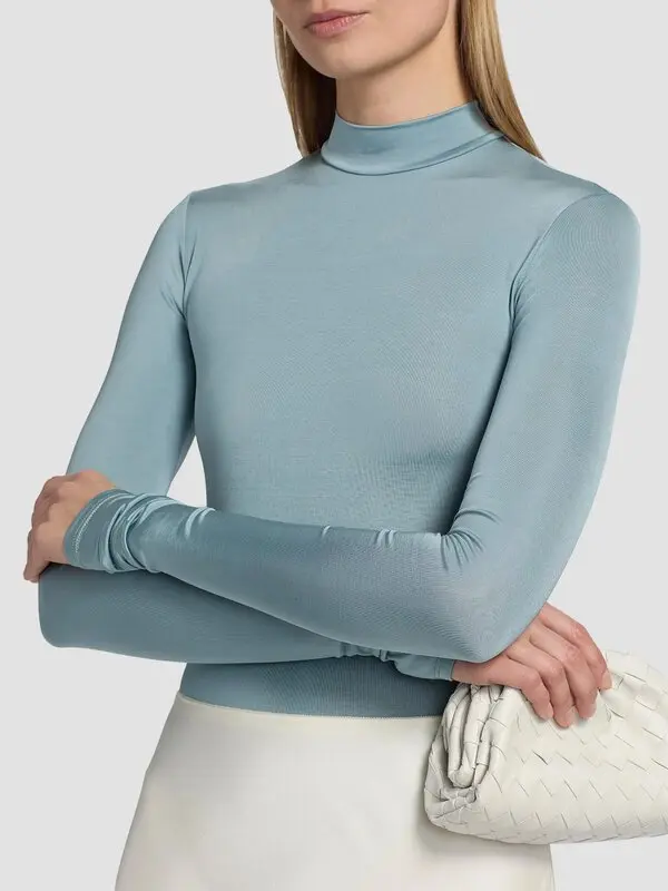 Lapointe Jersey Slim-fit Bodysuit - Light Slate