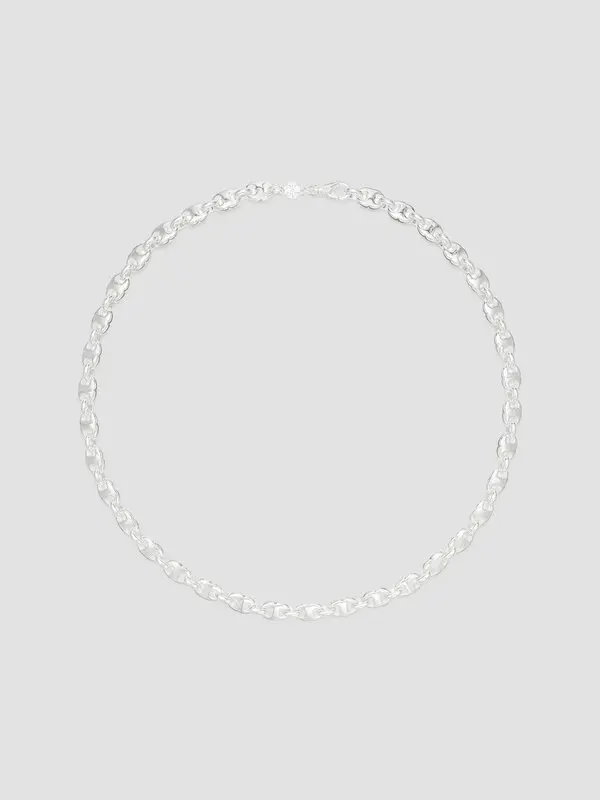 Tory Burch Gemini Silvertone Chain Necklace