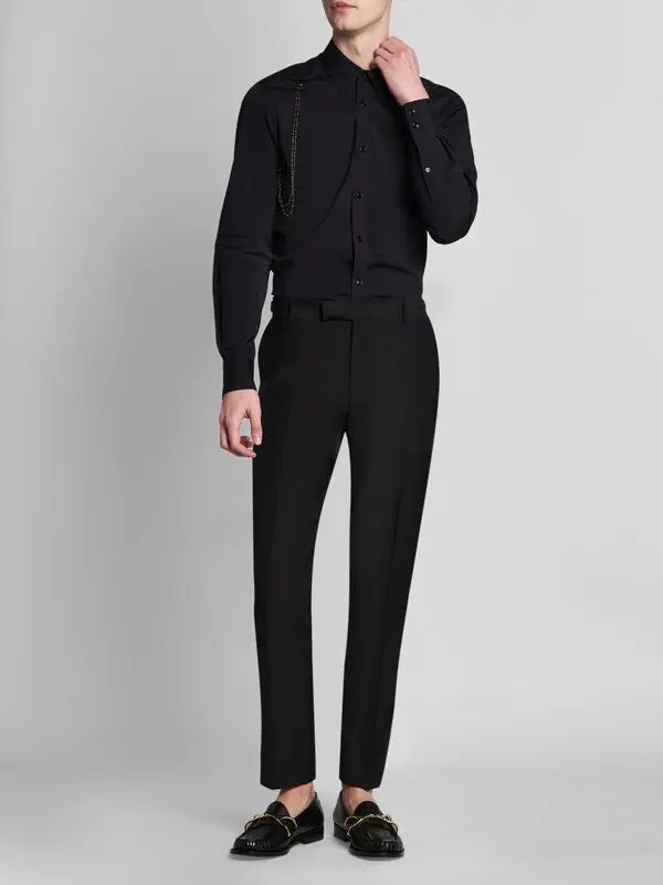 Alexander McQueen Jewelry Harness Shirt
